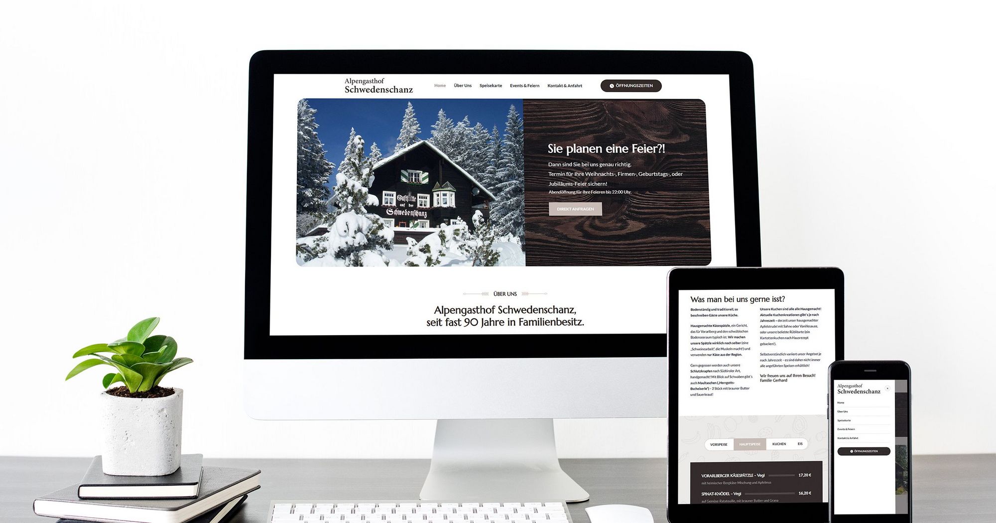 Webdesign und Grafikdesign aus Vorarlberg für Gastronomie -> Web- und Werbeagentur